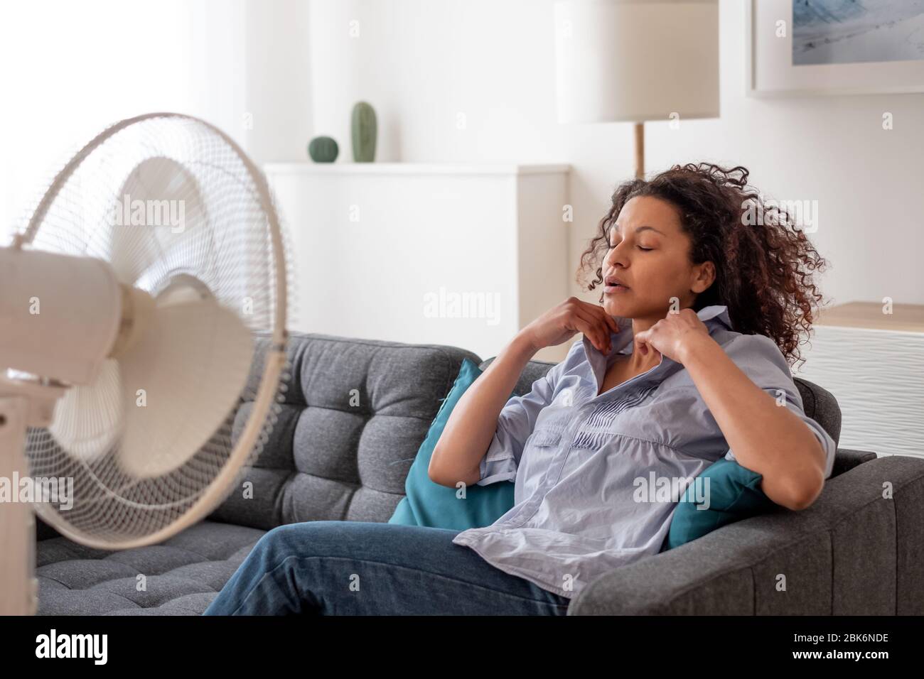 Woman heat hi-res stock photography and images - Alamy