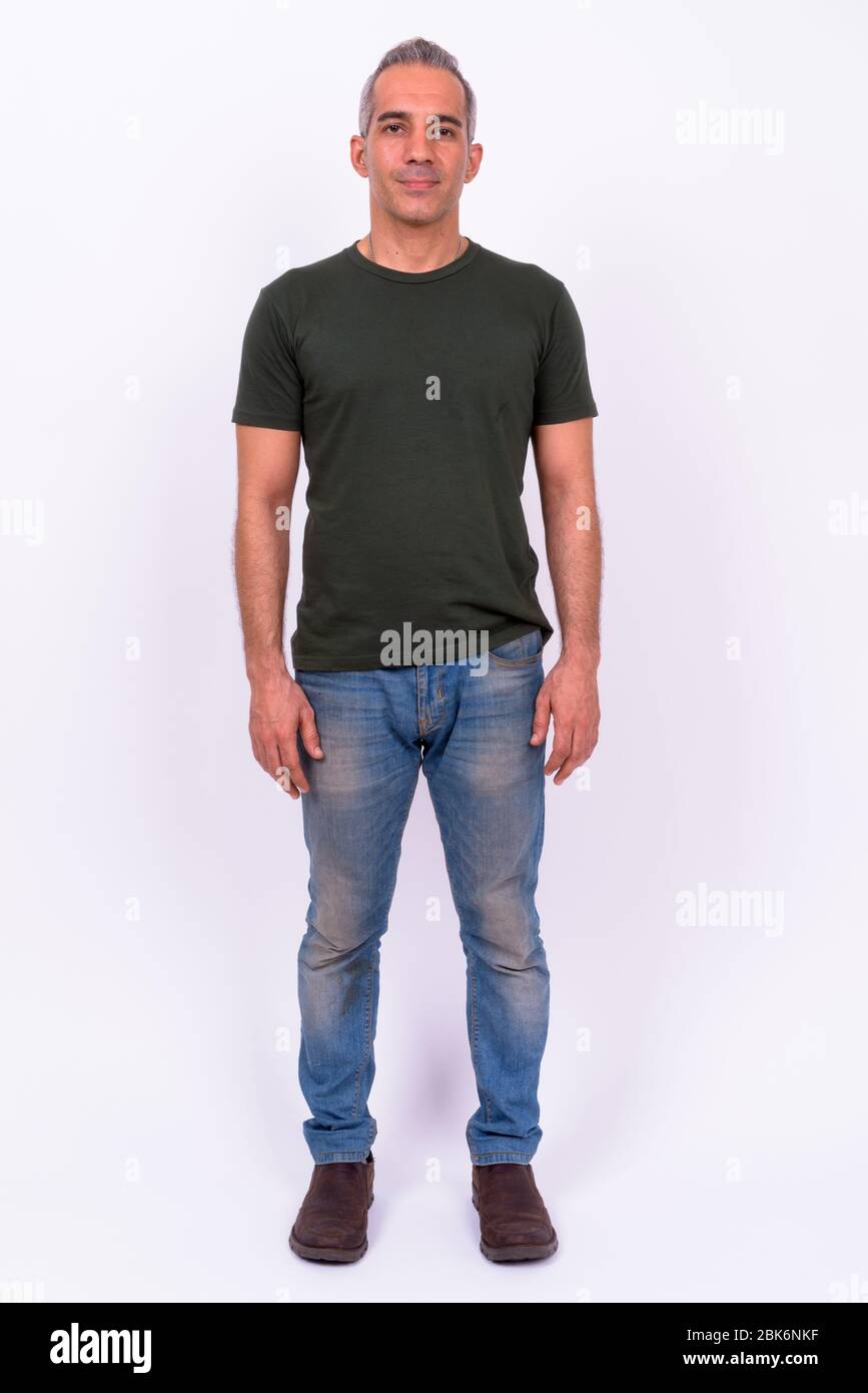 Full body shot of handsome Persian man Stock Photo - Alamy