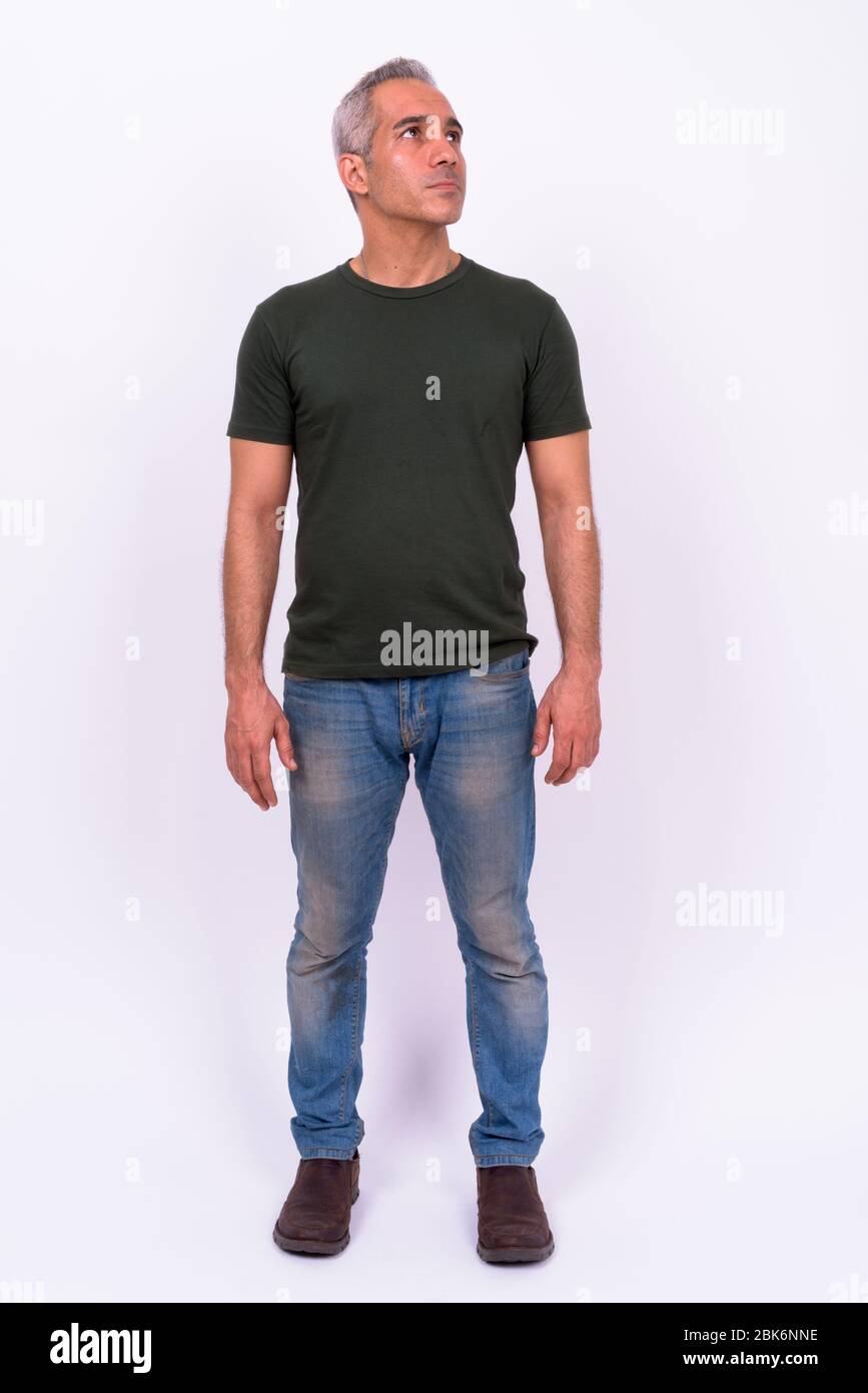 Full body shot of handsome Persian man Stock Photo - Alamy