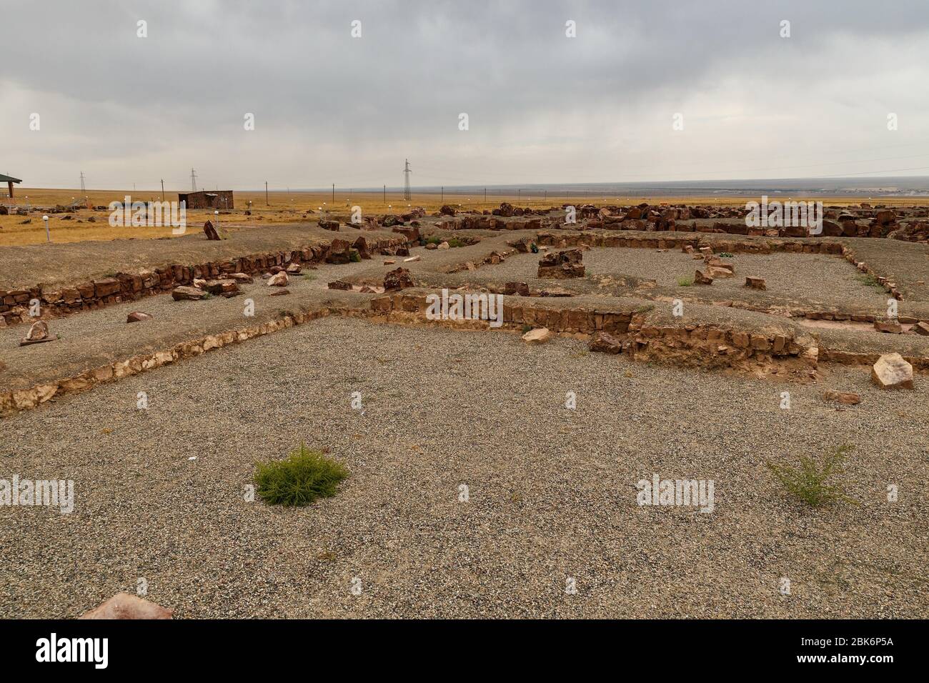 The architectural and archaeological complex Akyrtas. Kazakhstan Stock ...