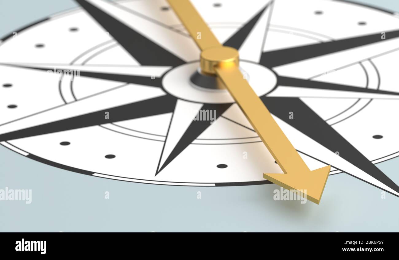 Challenge compass concept 3d hi-res stock photography and images - Alamy