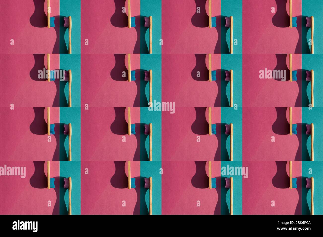 Toothbrush concept collage hi-res stock photography and images - Alamy