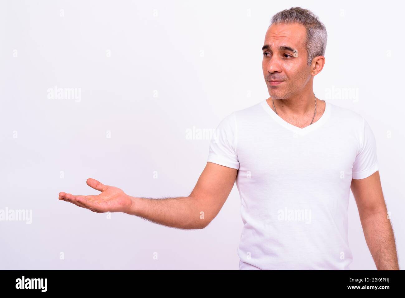 Portrait of Handsome Persian man ready for gym Stock Photo - Alamy