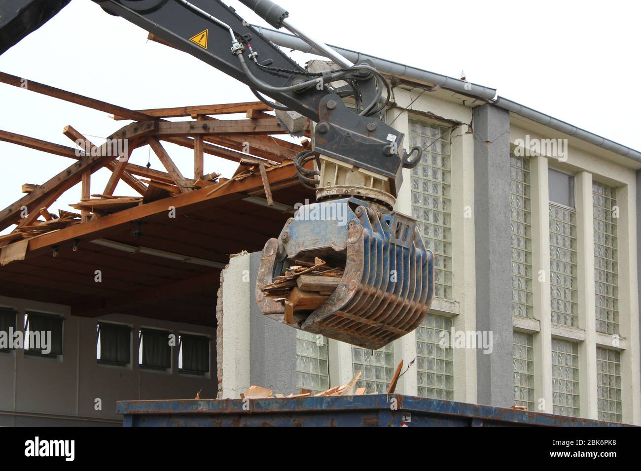 Demolition waste container hi-res stock photography and images - Alamy