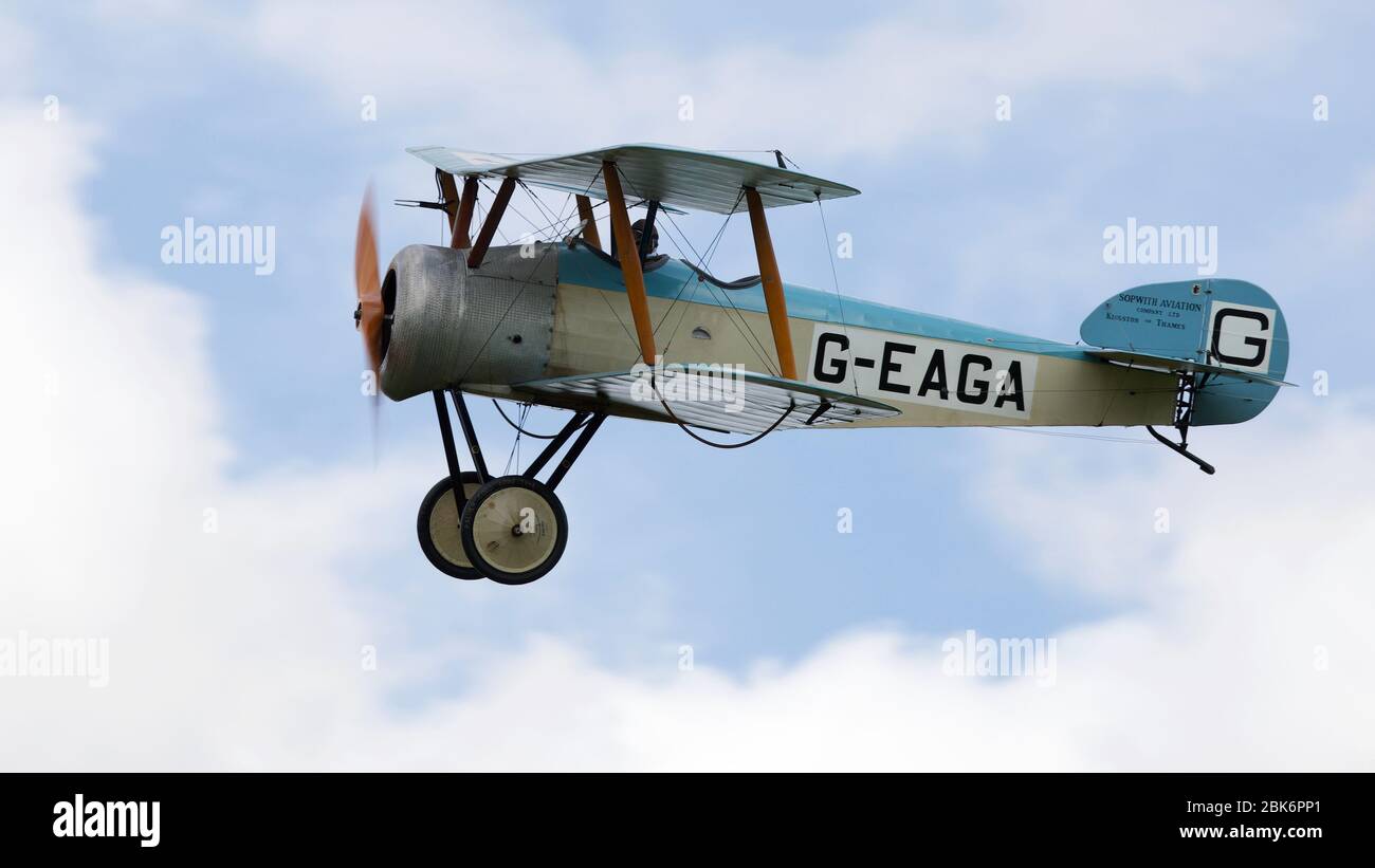 Sopwith Dove ‘G-EAGA’ flying at the 2017 Edwardian Pageant at ...