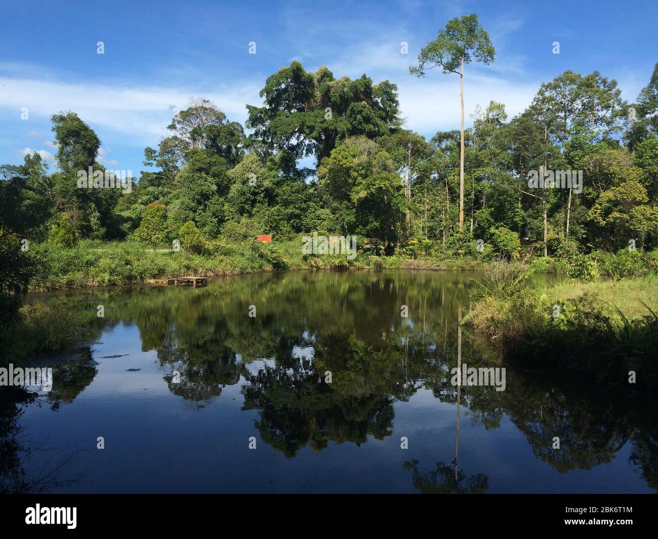 Lake at Maliau Basin Reception and Information Building, Maliau Basin ...
