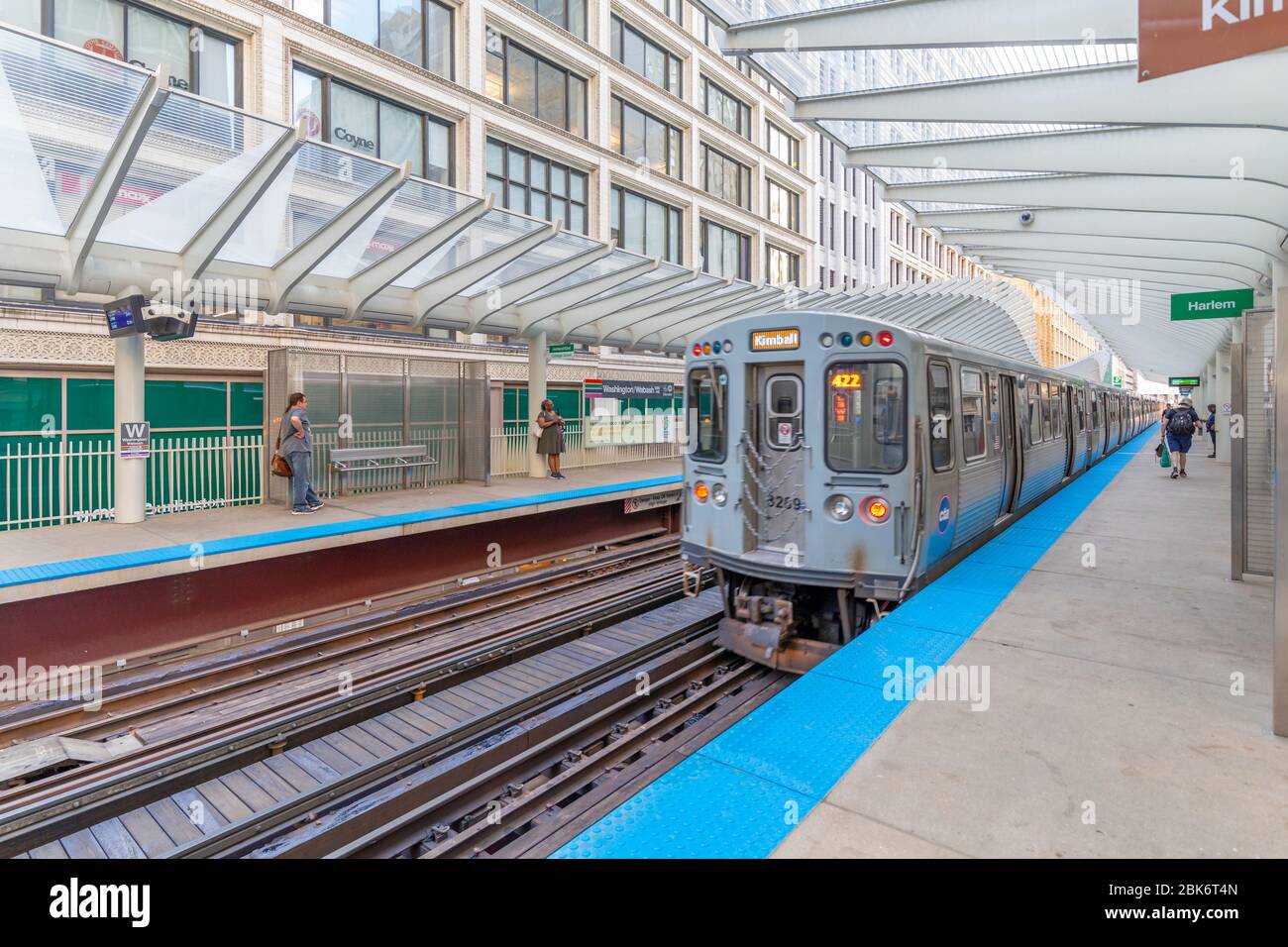 Downtown loop skyline chicago illinois hi-res stock photography and ...