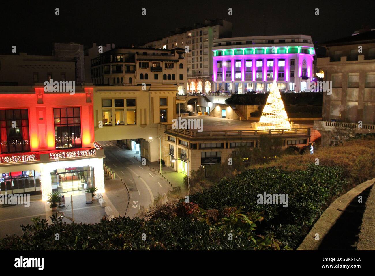 street and buildings in biarritz (france Stock Photo - Alamy