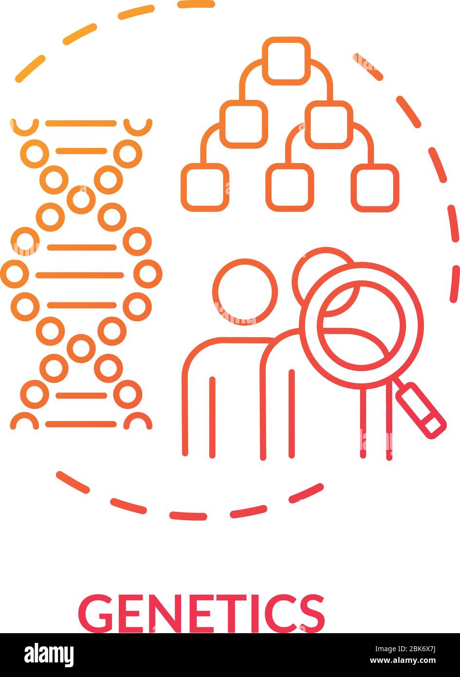 Genetics concept icon Stock Vector Image & Art - Alamy