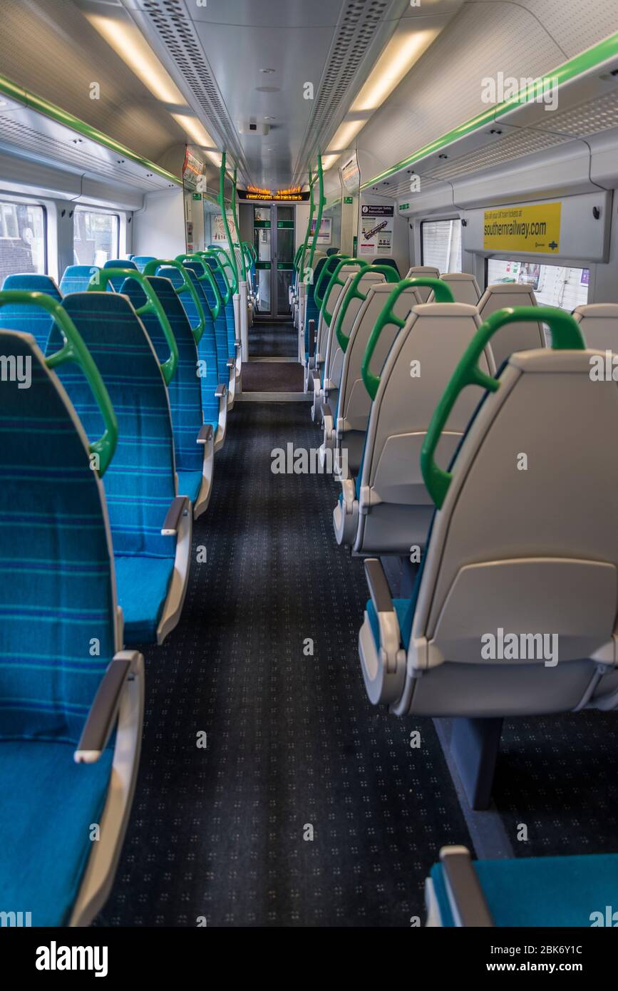 Empty train carriage hi-res stock photography and images - Alamy