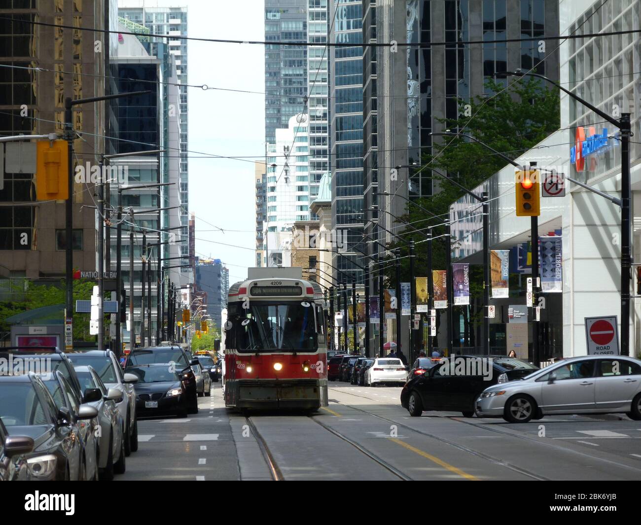 Toronto King street streetscape. downtown financial and office area ...