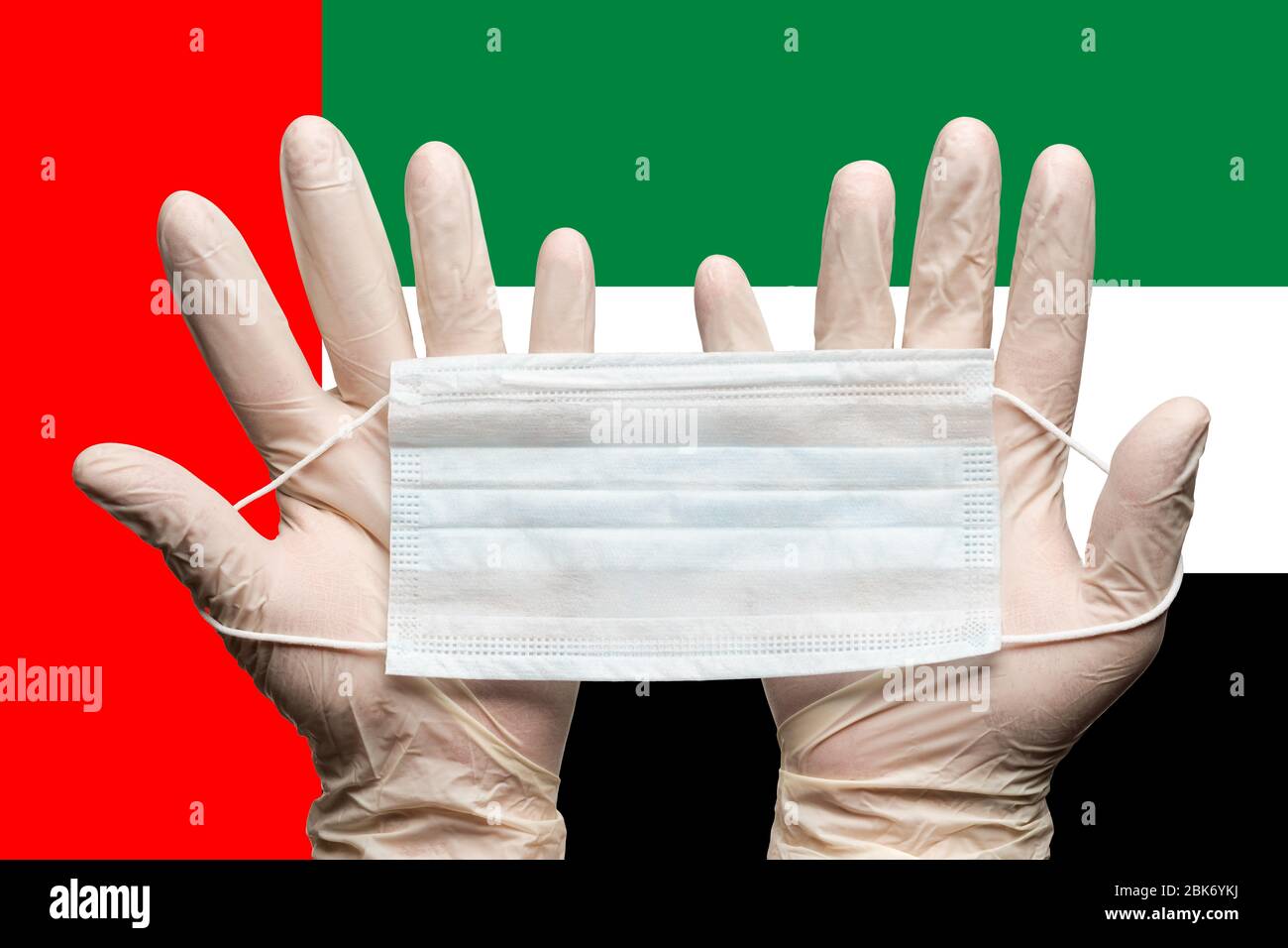 Doctor holding medical respiratory mask for face in two hands in white ...