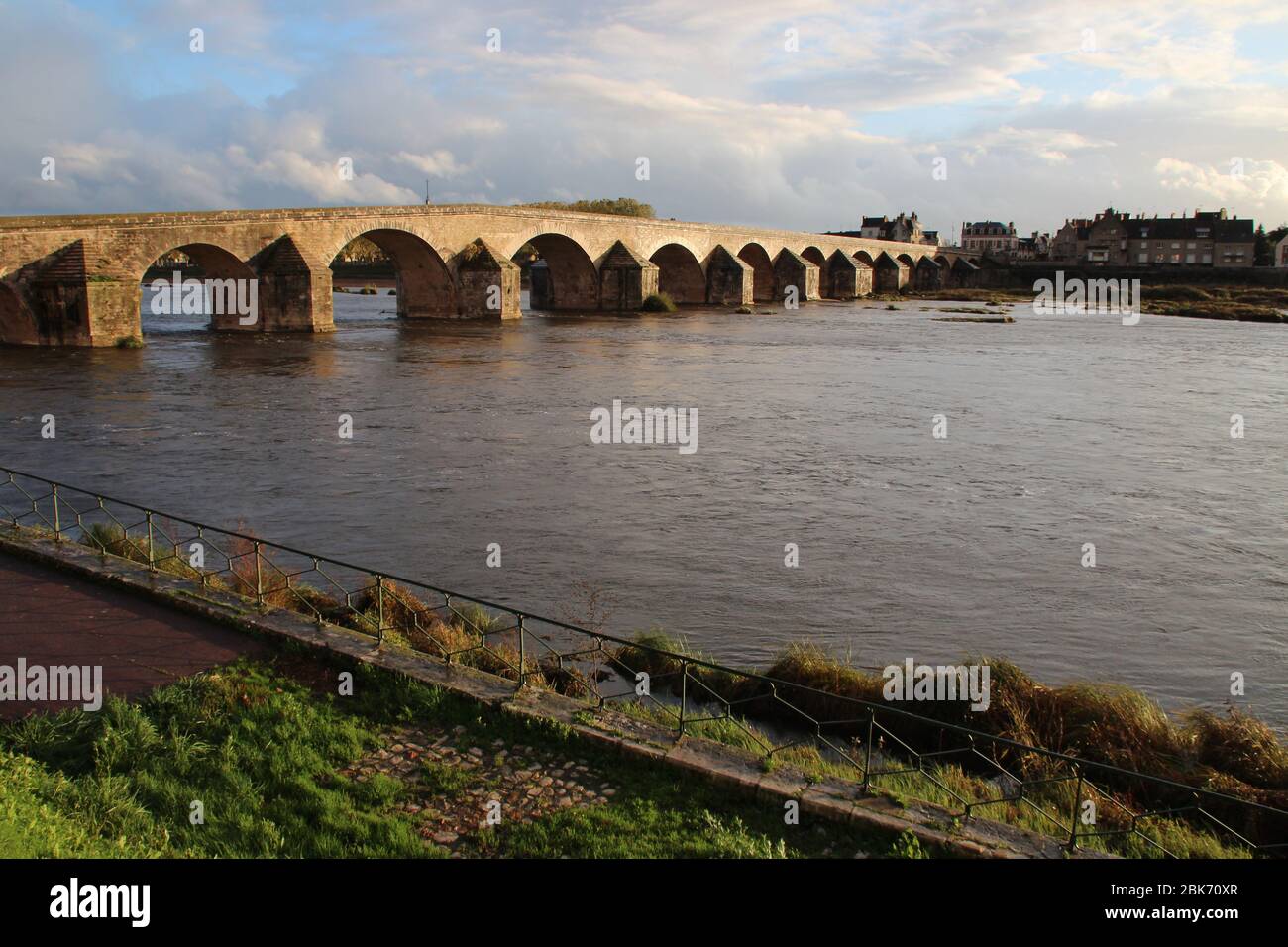 river loire, bridge in gien (france Stock Photo - Alamy