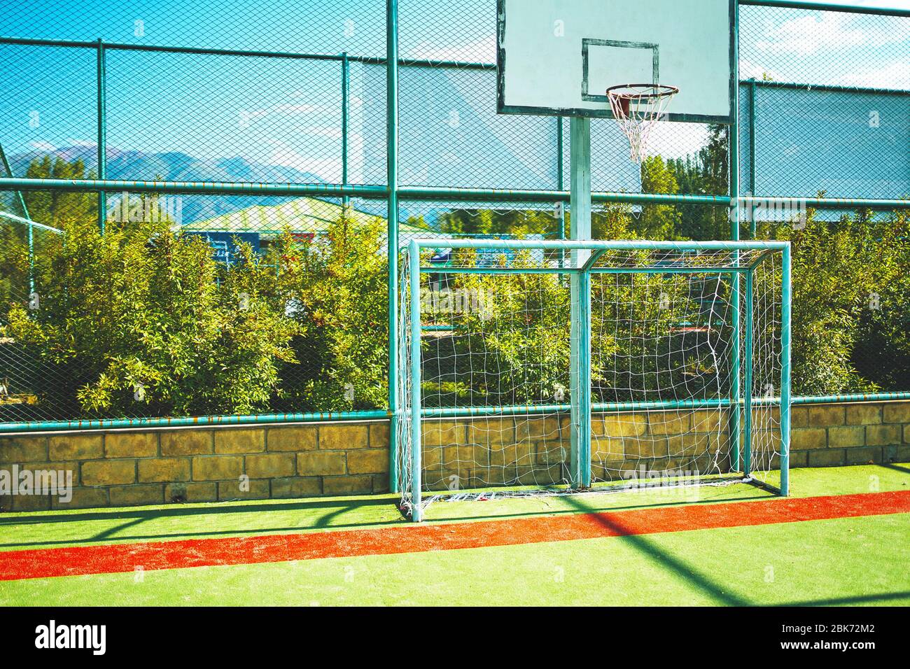 School Playground Football High Resolution Stock Photography and Images ...