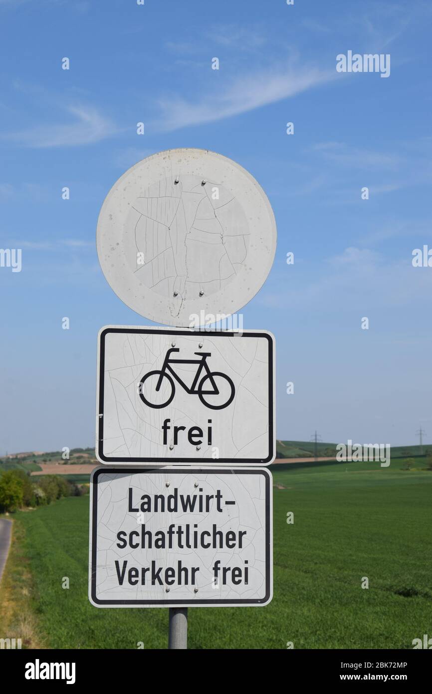 bad road damage of a German country road Stock Photo - Alamy