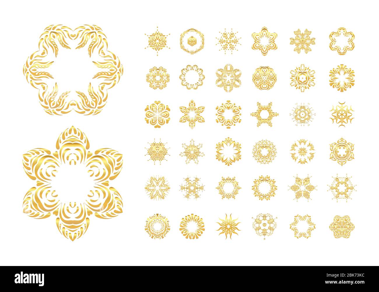 Vector ornament with gold. Elegant floral ornamental background with ...