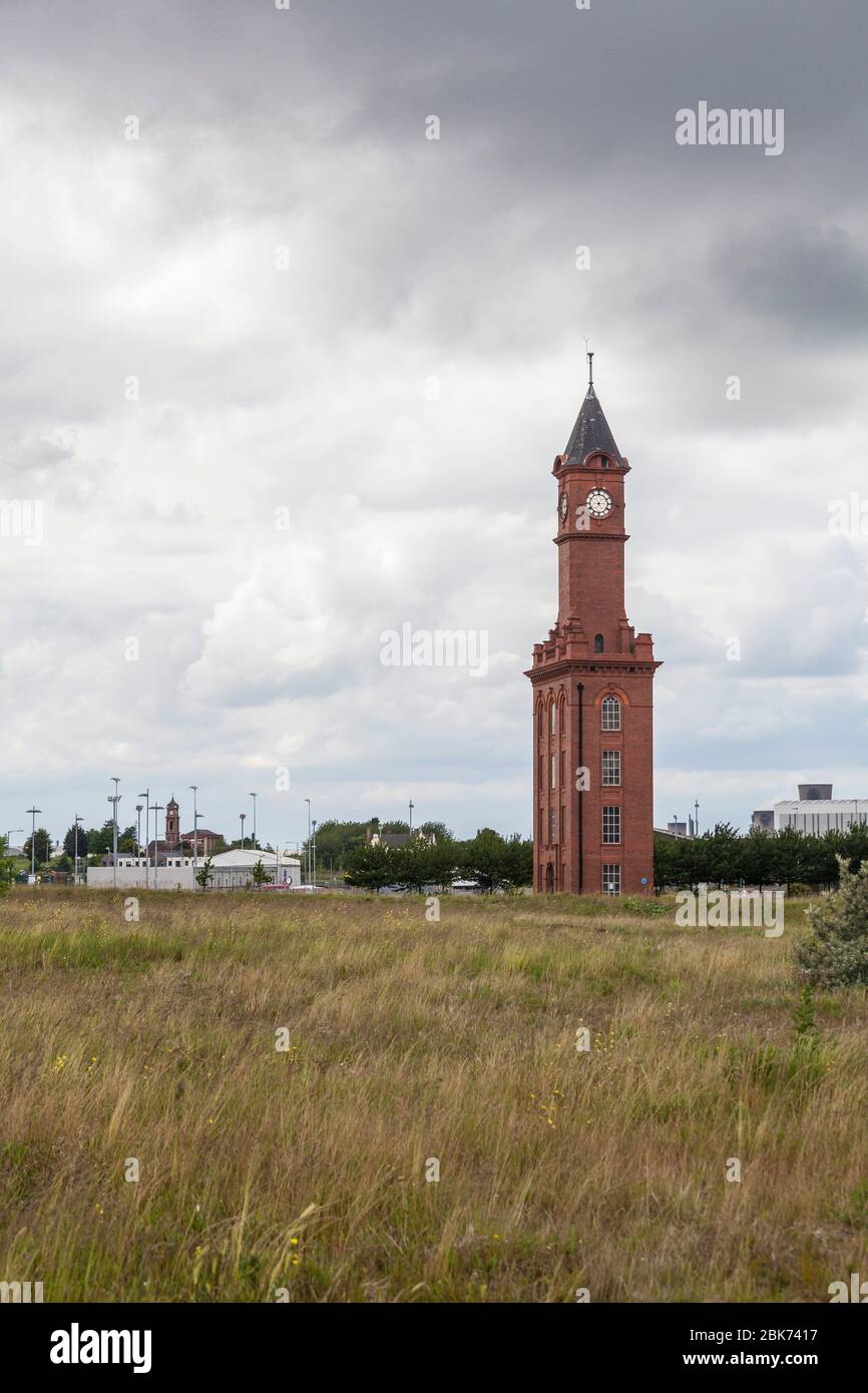 Clock tower at Middlehaven,Middlesbrough,England,UK Stock Photo - Alamy