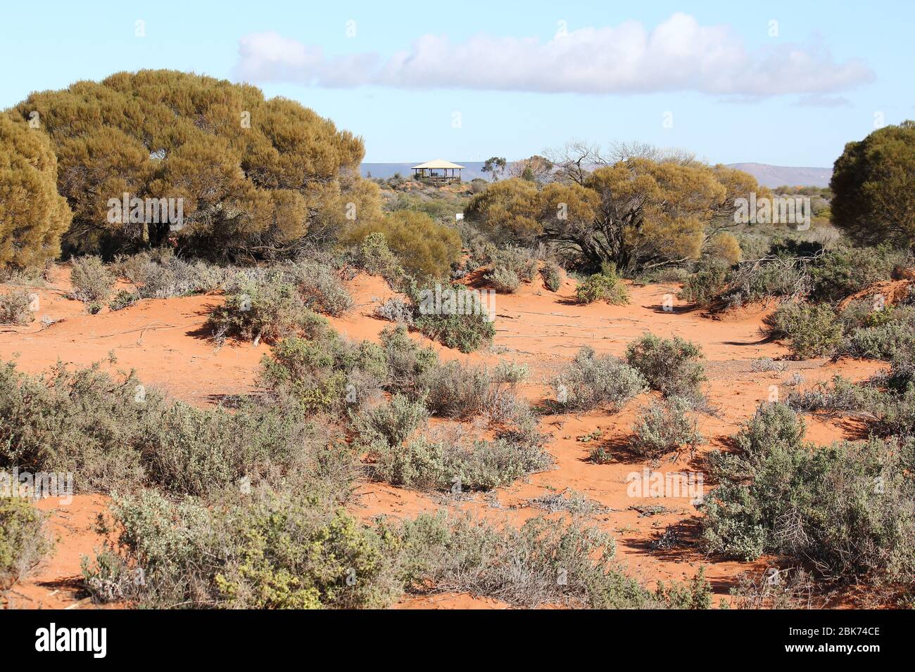 Sandy outback landscape at Port Augusta, South Australia Stock Photo ...