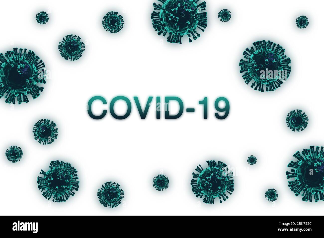 Covid-19, coronavirus, 3D virus render on background Stock Photo - Alamy
