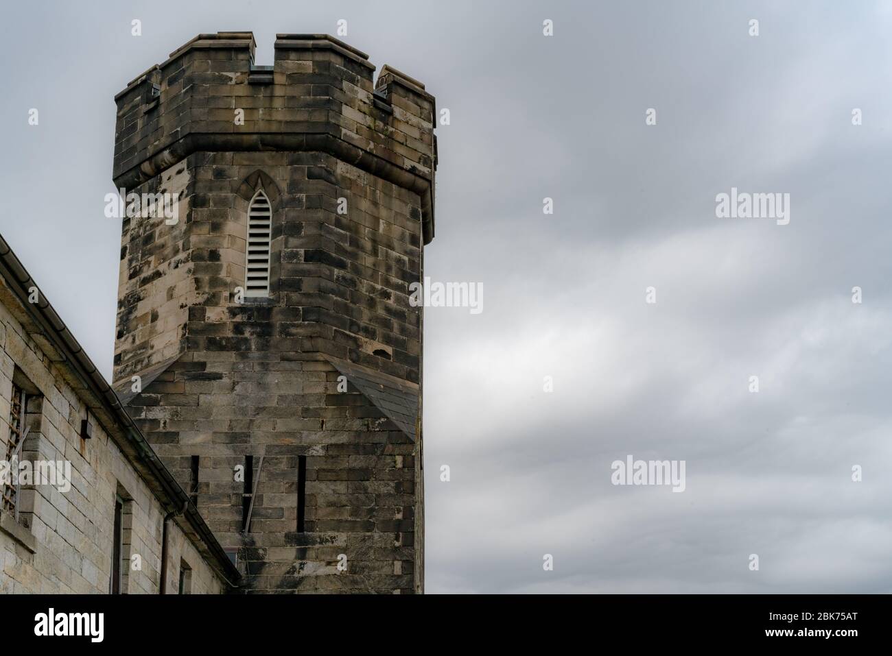 Old guard tower at Eastern State Penitentiary in Philadelphia ...