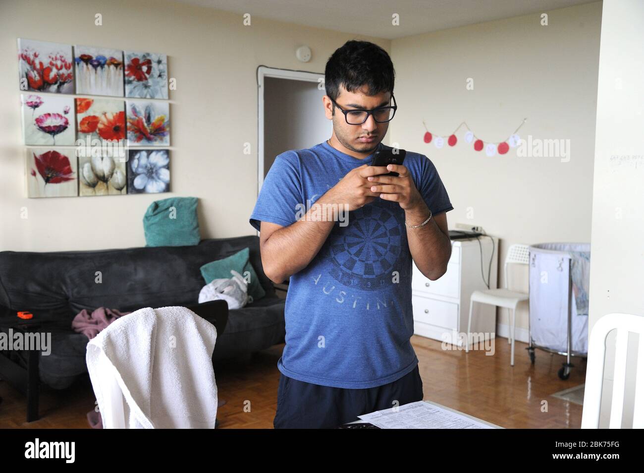 Mumbai; Maharashtra; India- Asia; Aug, 10, 2018 - Portrait of young ...