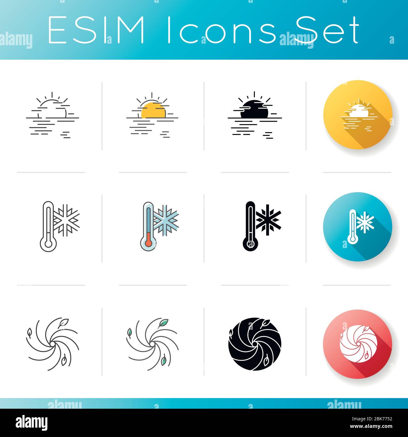 Weather forecast black red Stock Vector Images - Alamy