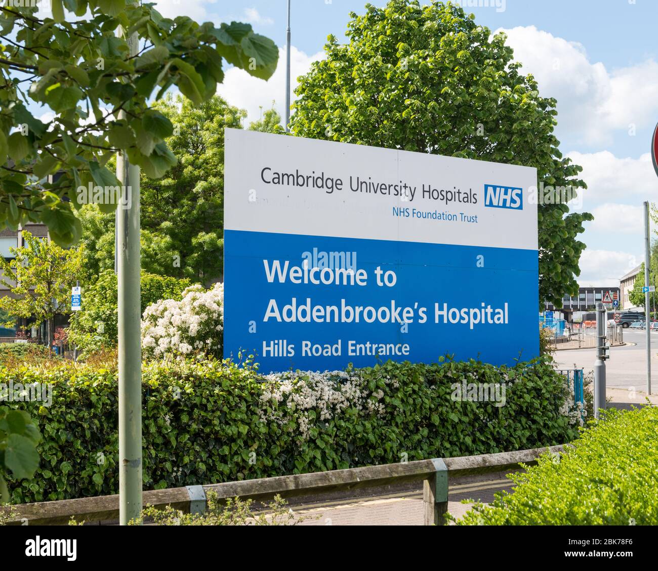 Addenbrookes hospital sign hi-res stock photography and images - Alamy