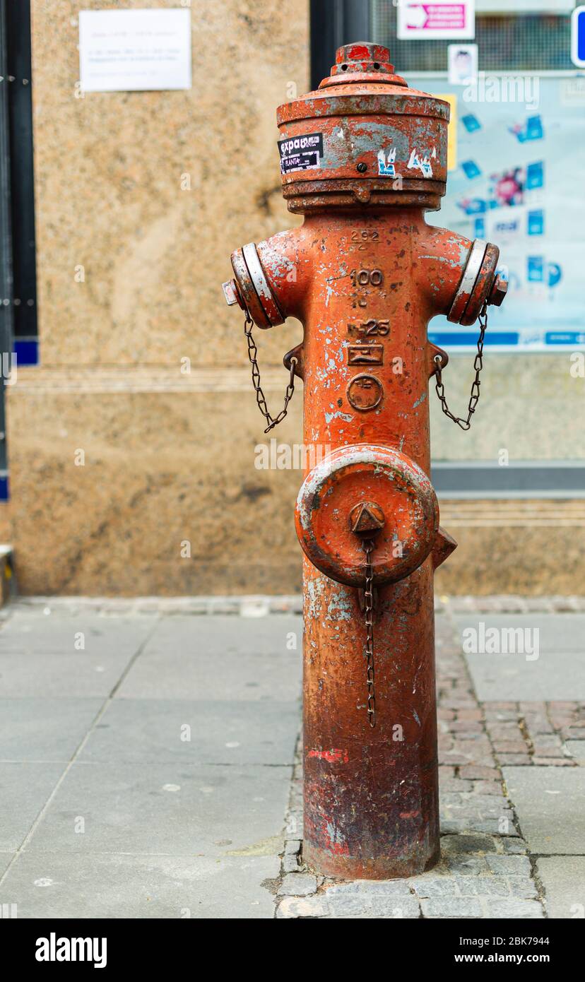Hydrant on old sidewalk hi-res stock photography and images - Alamy
