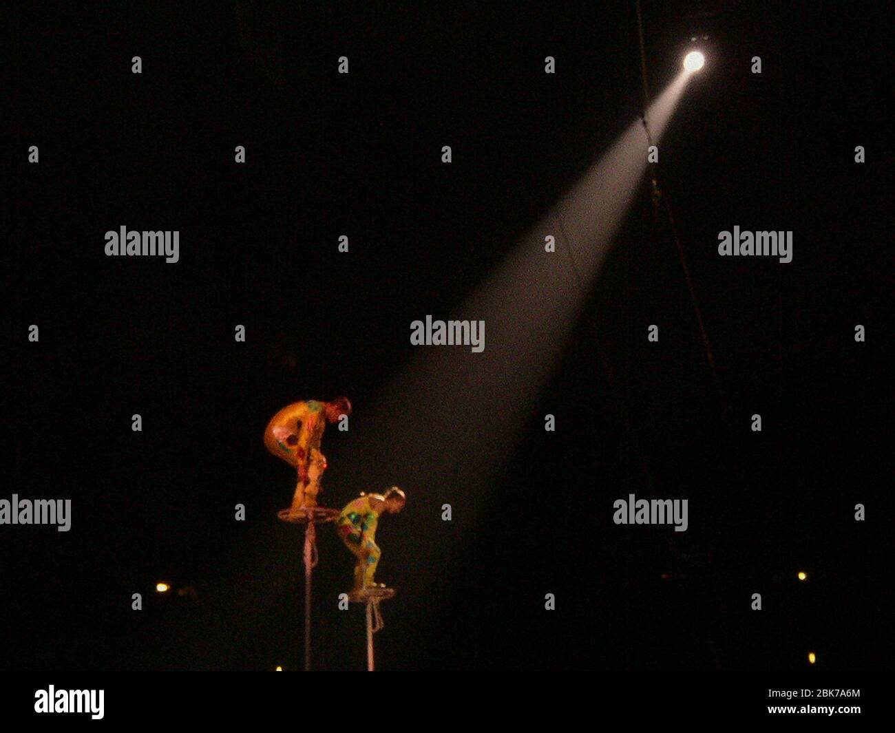 Circus Performers Under the Spotlight Stock Photo - Alamy