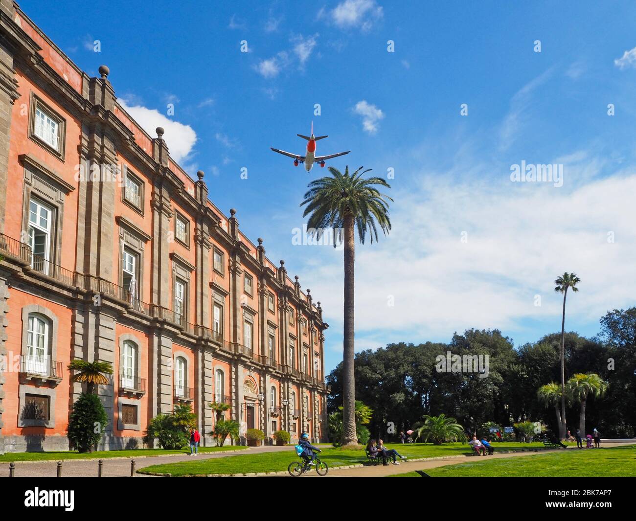 Green landscape around the Capodimonte museum, Naples Stock Photo - Alamy