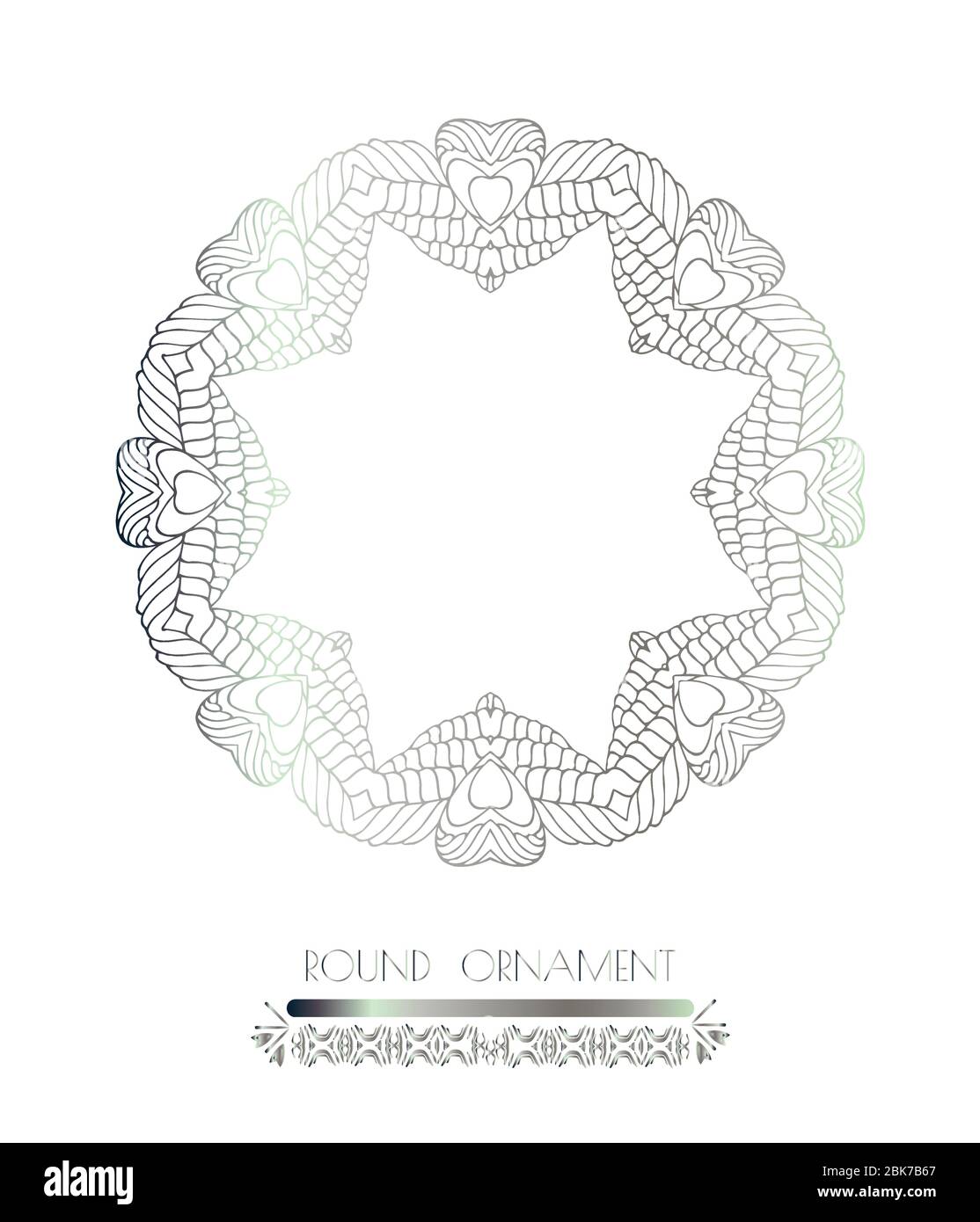 Vintage background. Victorian silver ornament Stock Vector Image & Art ...