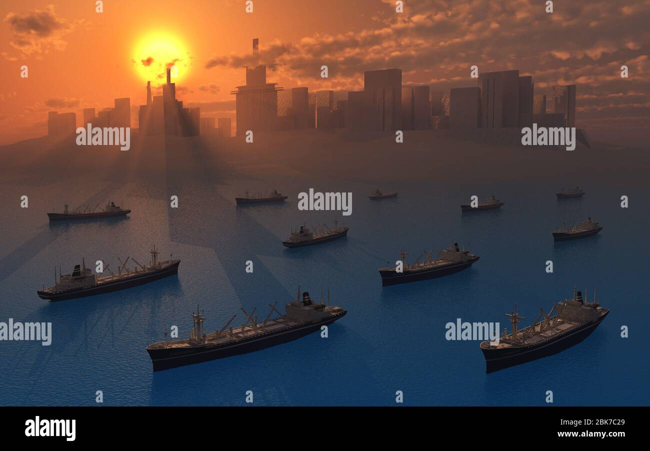 Shipping During The COVID-19 Pandemic Stock Photo - Alamy