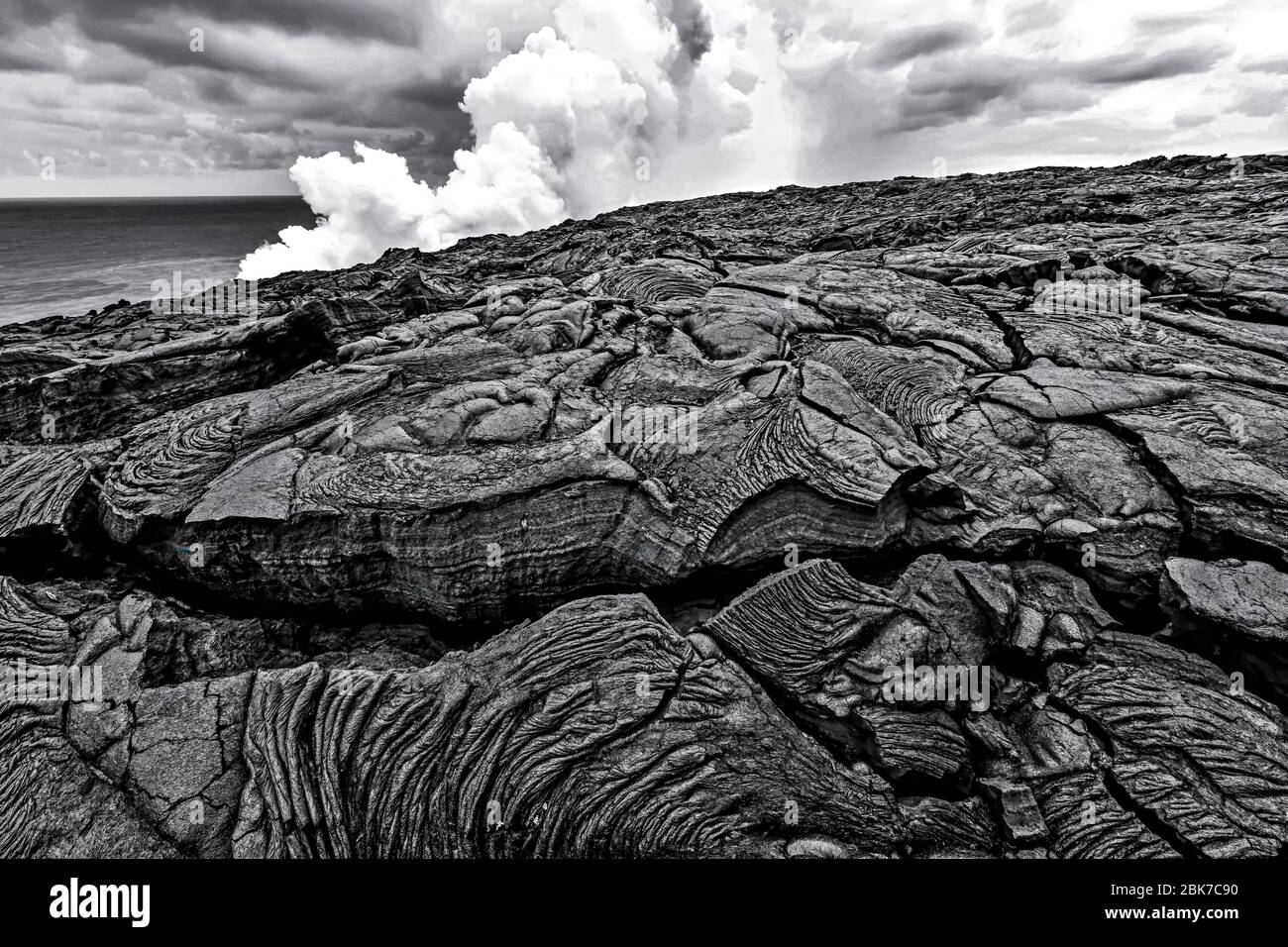 Hawaii, Big Island, Volcano National Park, da Kalapana near Active ...