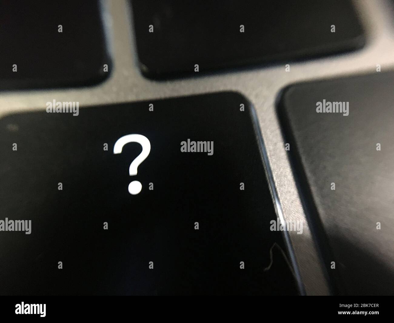 Question mark at the computer key Stock Photo - Alamy