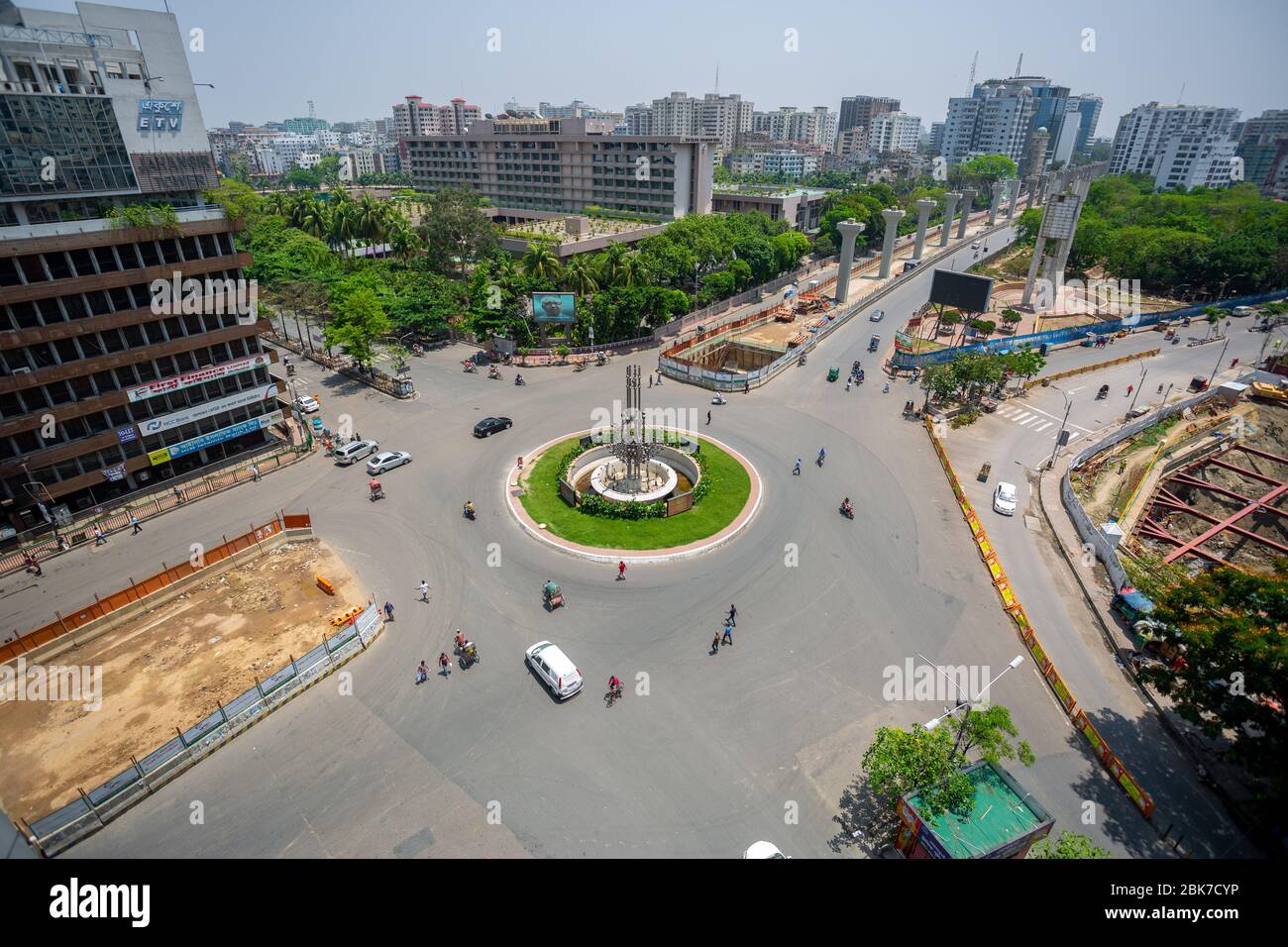 Top views of the most crowded place at the SAARC Fountain Square in ...