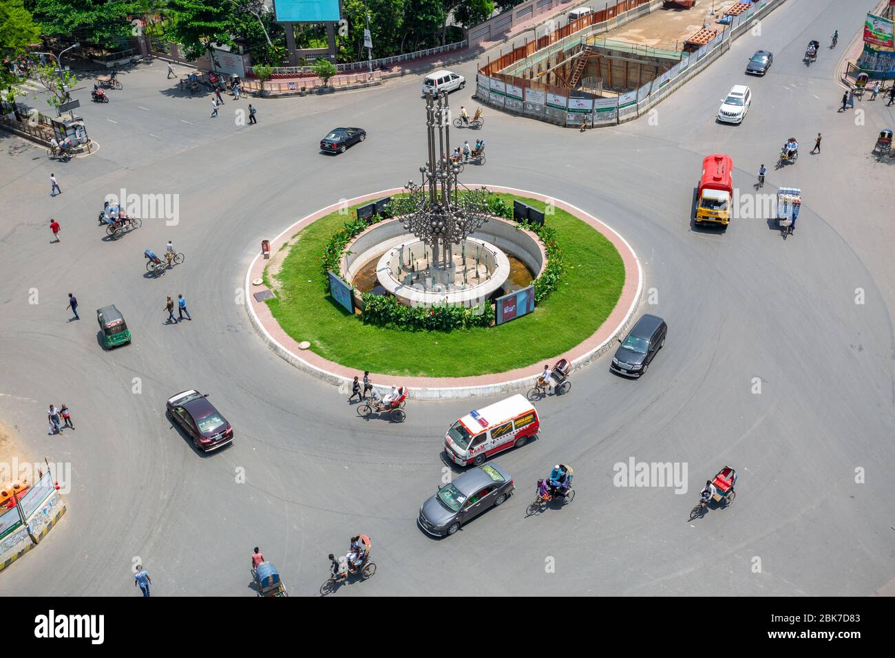 Top views of the most crowded place at the SAARC Fountain Square in ...