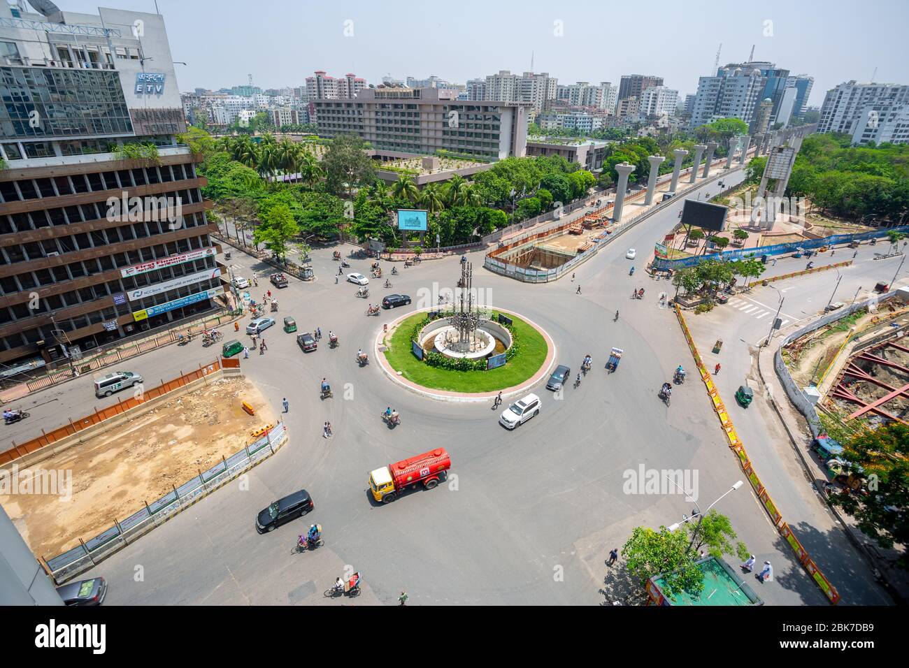 Top views of the most crowded place at the SAARC Fountain Square in ...