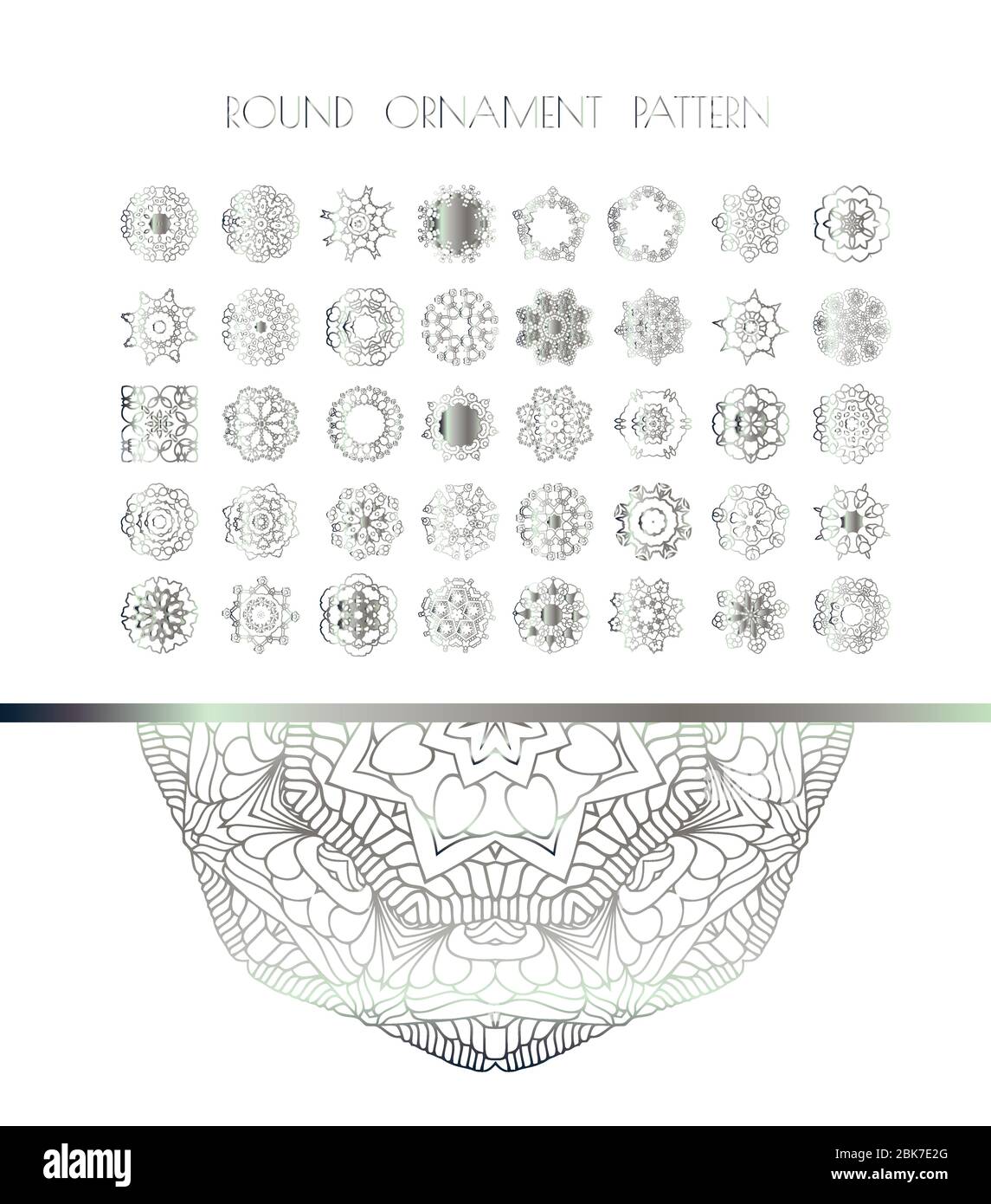 Oriental silver pattern abstract hi-res stock photography and images ...