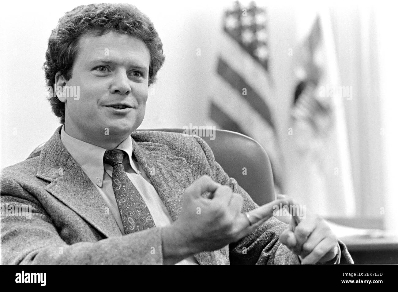 Journalist interview black and white hi-res stock photography and ...