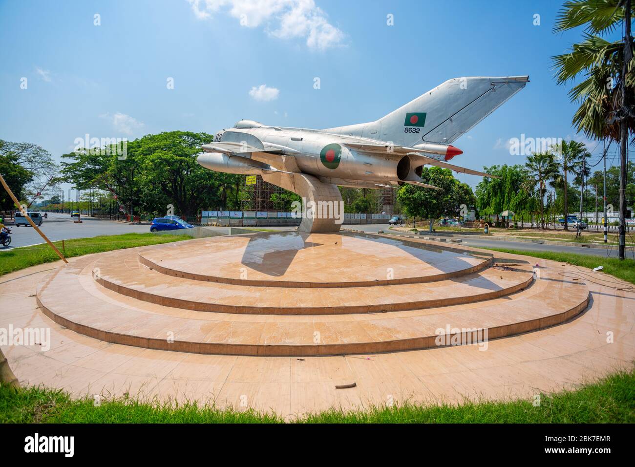 "Aeroplane Display" the most iconic mural of Bijoy Sarani Road at Dhaka ...