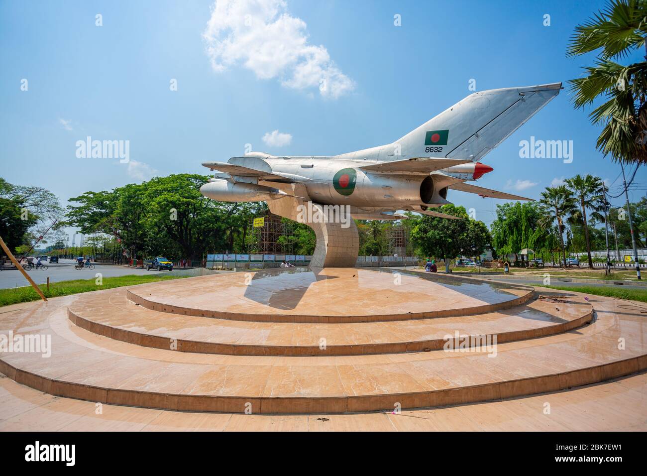 "Aeroplane Display" the most iconic mural of Bijoy Sarani Road at Dhaka ...