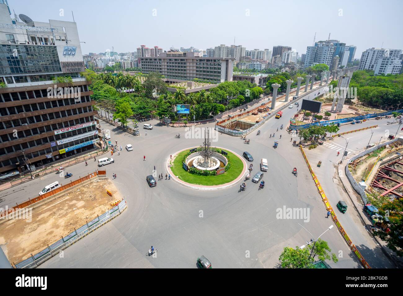 Top views of the most crowded place at the SAARC Fountain Square in ...