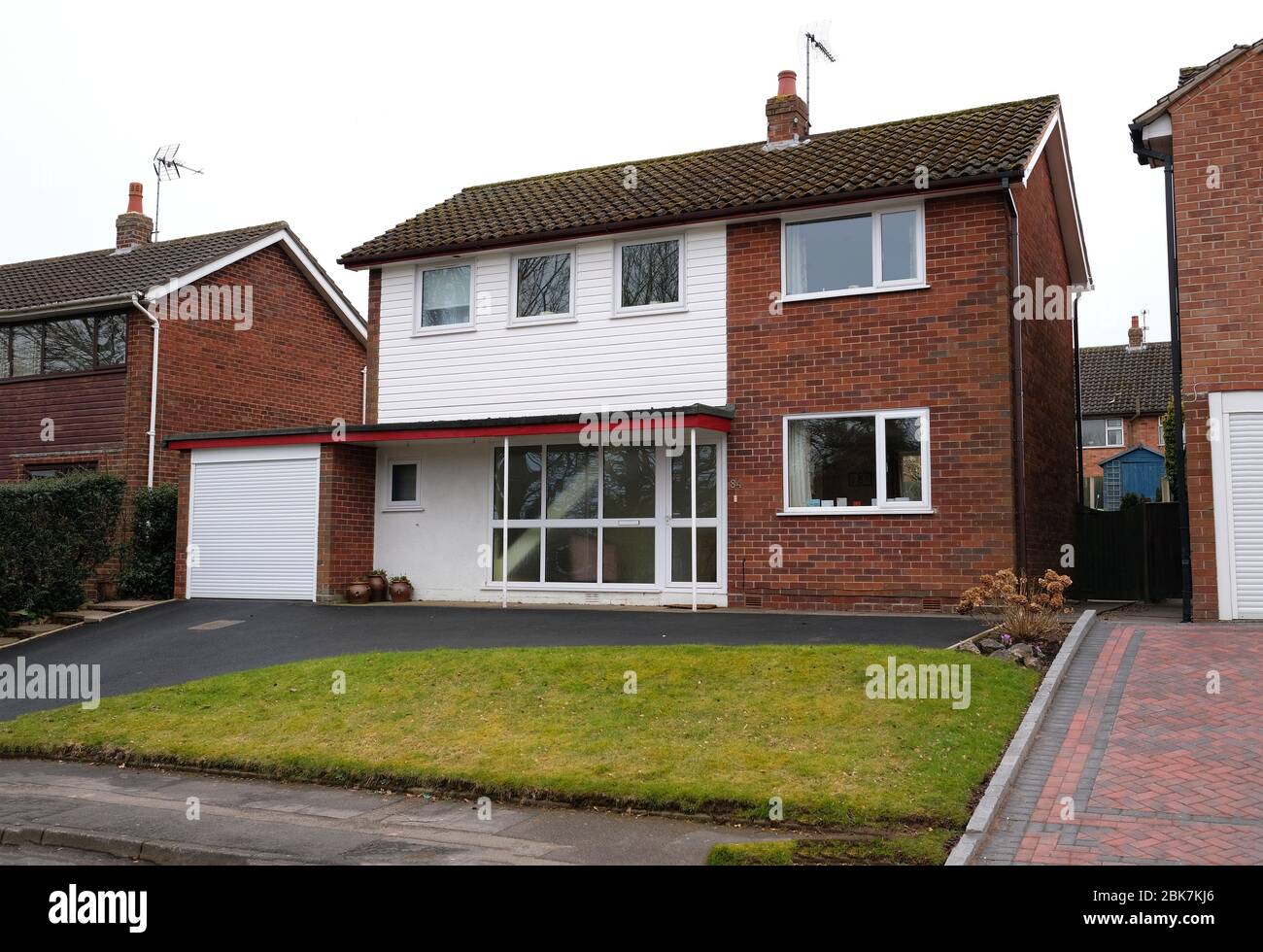 March 2018 - Early 1960's house updated with modern windows Stock Photo ...