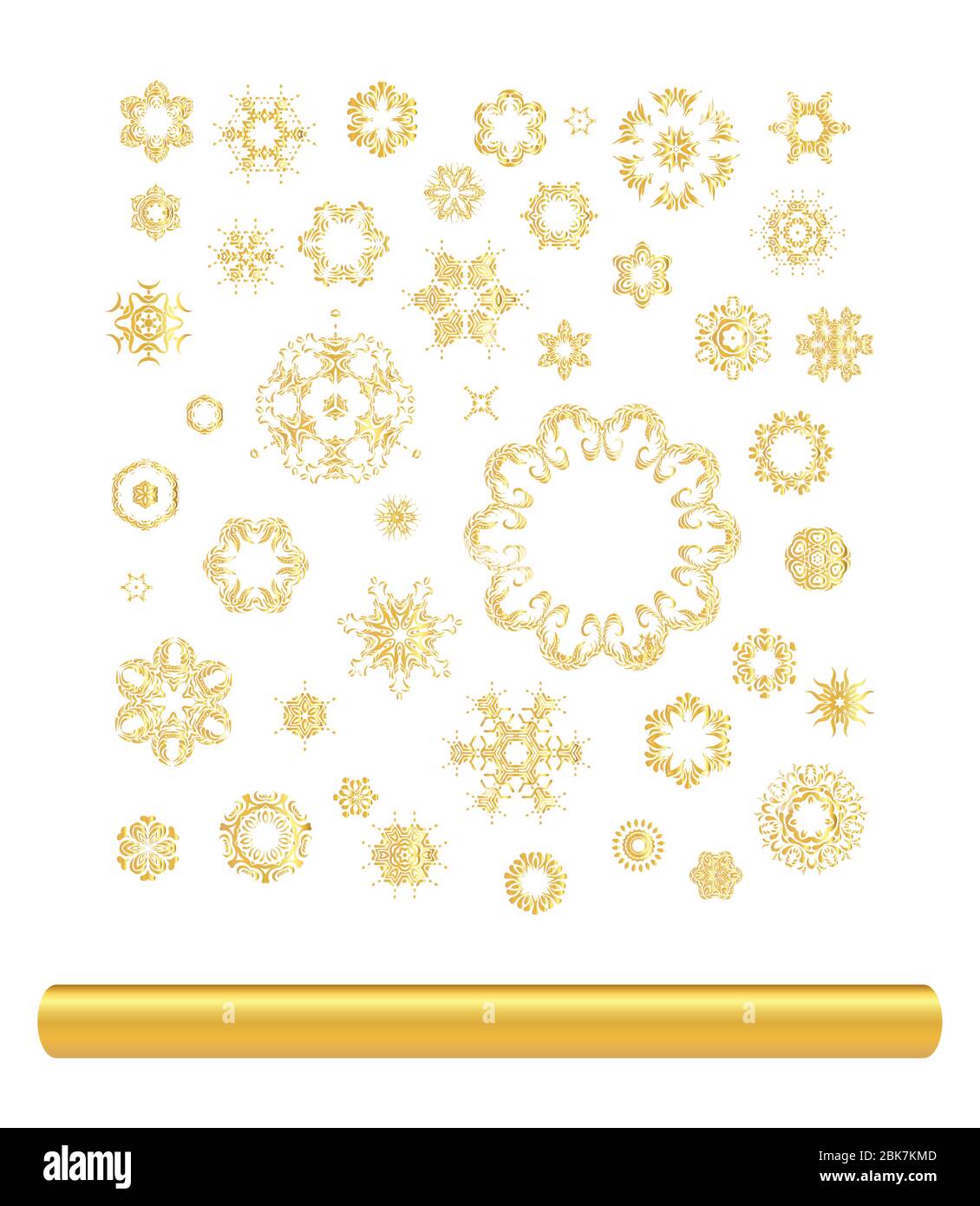 Golden mandala set. Henna tattoo golden stickers mehndi design Stock ...