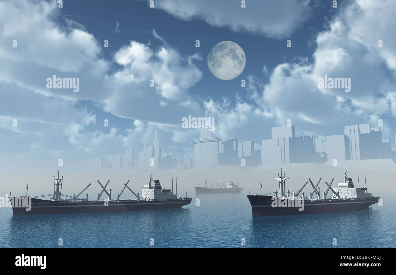 Shipping During The COVID-19 Pandemic Stock Photo - Alamy