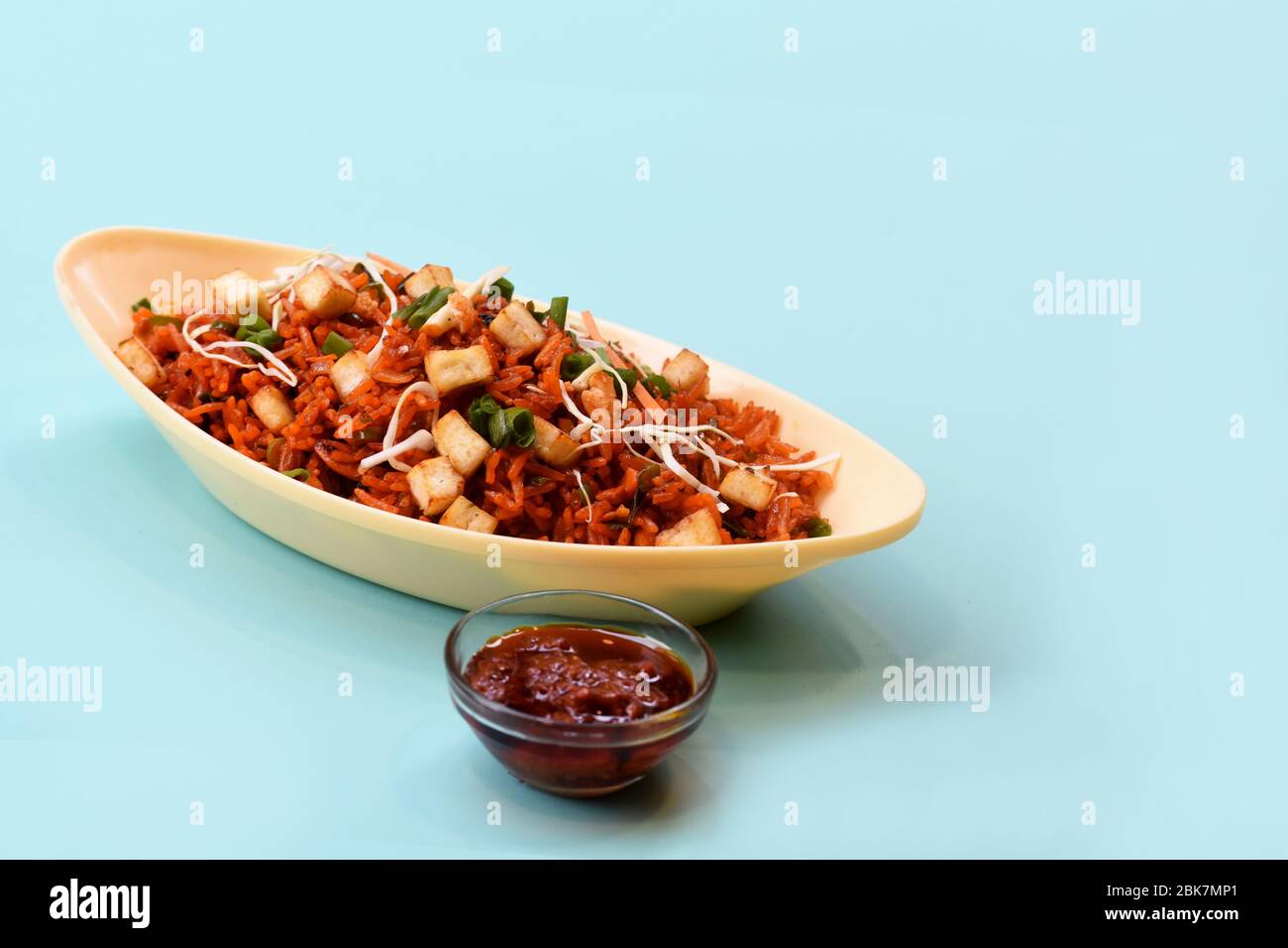 Schezwan paneer fried rice with schezwan sauce,Chinese fried rice with ...