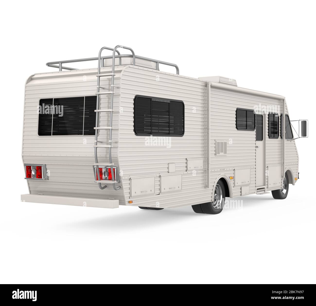 RV Caravan Isolated Stock Photo - Alamy