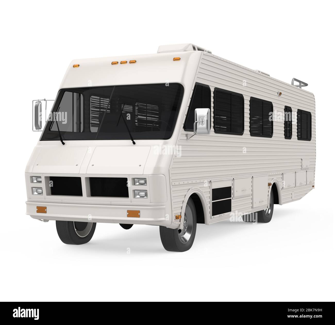 RV Caravan Isolated Stock Photo - Alamy