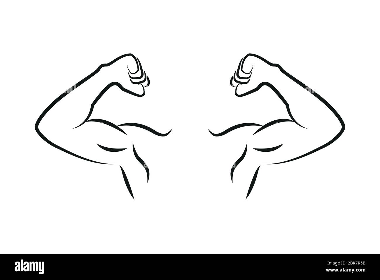 Cartoon muscle man hi-res stock photography and images - Alamy