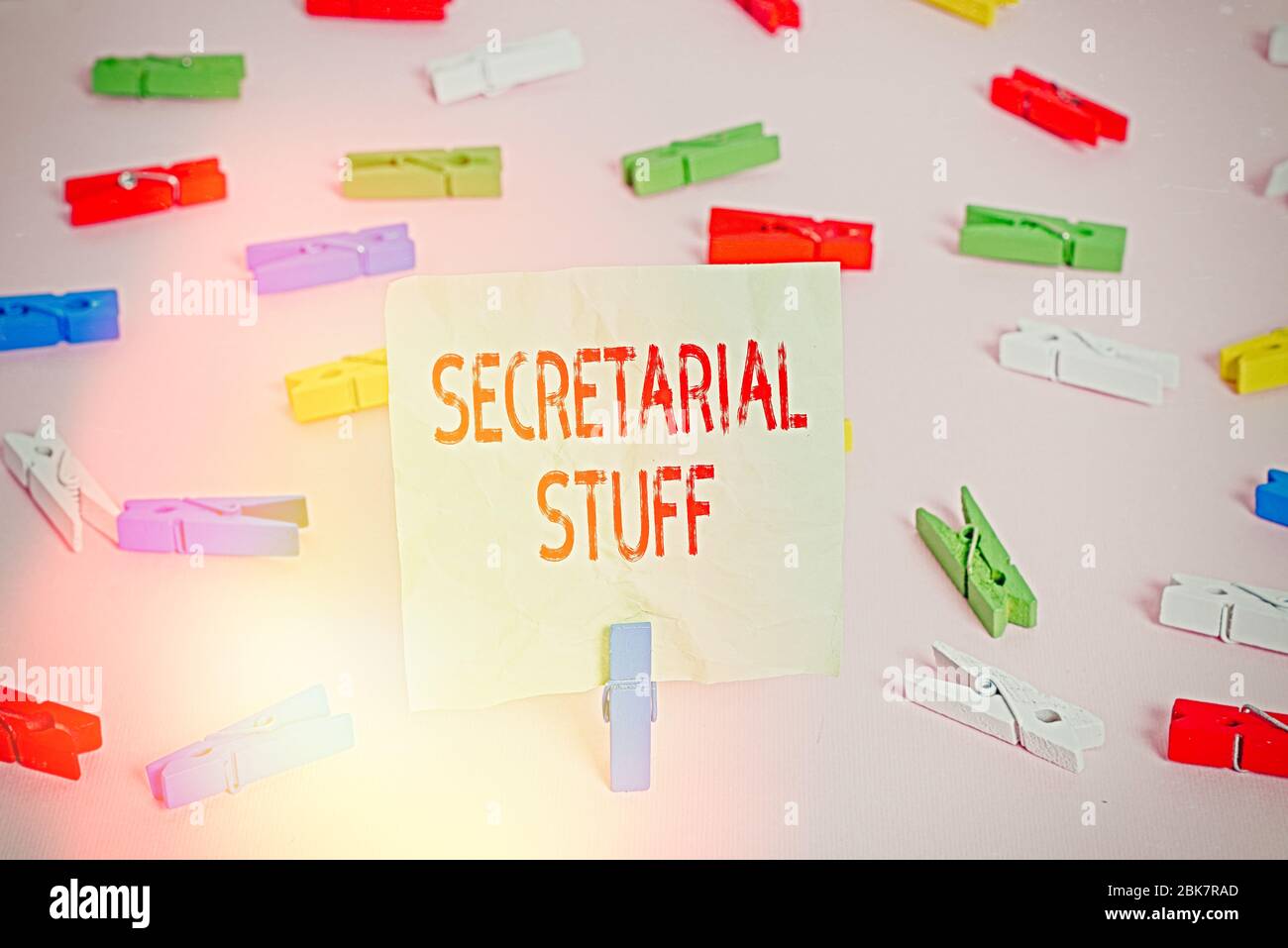 Conceptual hand writing showing Secretarial Stuff. Concept meaning ...